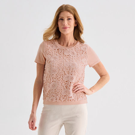 Click here for Liz Claiborne Womens Crew Neck Short Sleeve Pullov... prices