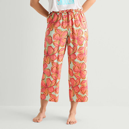 Click here for Sleep Chic Womens Poplin Pajama Capri Pant  Large... prices