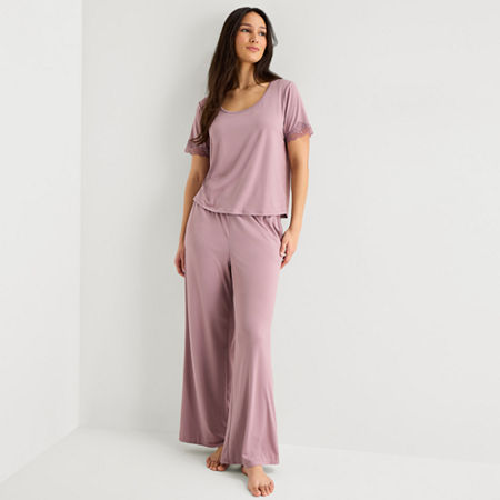 Click here for Ambrielle Womens V Neck Short Sleeve Pajama Top  L... prices