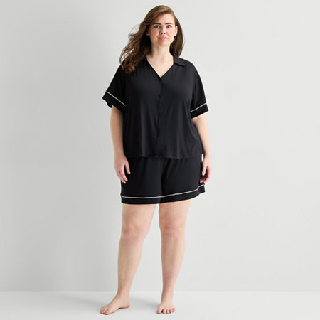 Click here for Ambrielle Womens Short Sleeve 2-pc. Plus Pajama Se... prices
