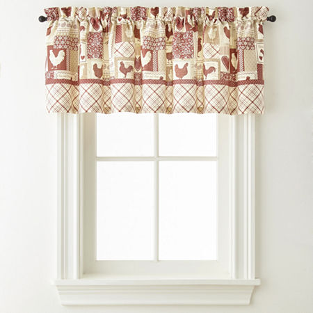 Click here for Home Expressions Rooster Round Up Rod Pocket Valan... prices