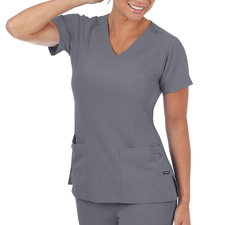 Click here for Jockey 2306 Womens V Neck Short Sleeve Stretch Fab... prices