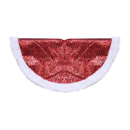 Click here for 20 Red Glittered Mini Christmas Tree Skirt With a... prices