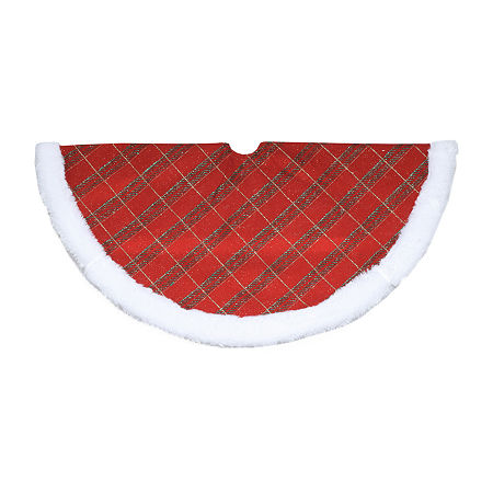 Click here for 20 Red and Gold Plaid Glittered Mini Christmas Tre... prices