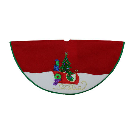 Click here for 20 Red and White Loaded Sleigh in the Snow Mini Ch... prices