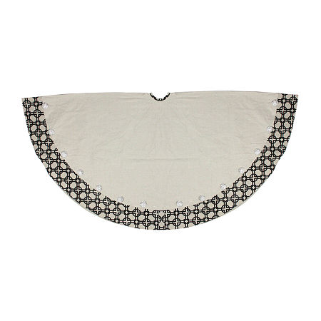 Click here for 54 Black and White Rhinestone Christmas Tree Skirt... prices