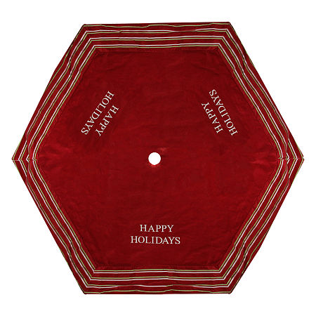 Click here for 56 Red and White Happy Holidays Christmas Tree Ski... prices