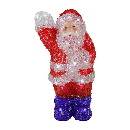 Click here for 14 Lighted Commercial Grade Acrylic Waving Santa C... prices