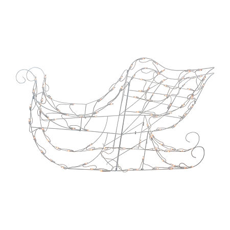Click here for 42 Lighted White Sleigh Christmas Outdoor Decor -... prices