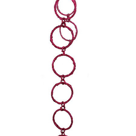 Click here for 5 x 1.75 Pink Sparkling Glitter Round Circle Chain... prices