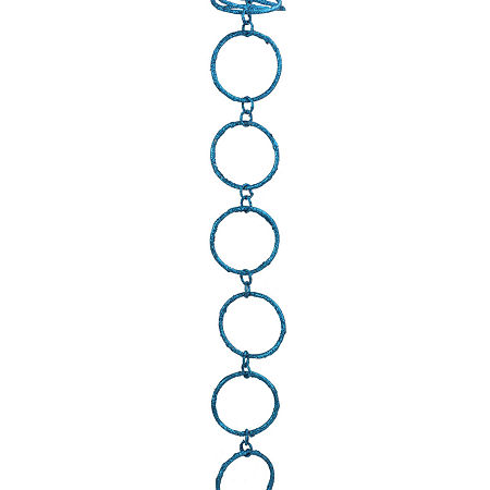 Click here for 5 x 1.75 Turquoise Peacock Blue Round Chain Christ... prices