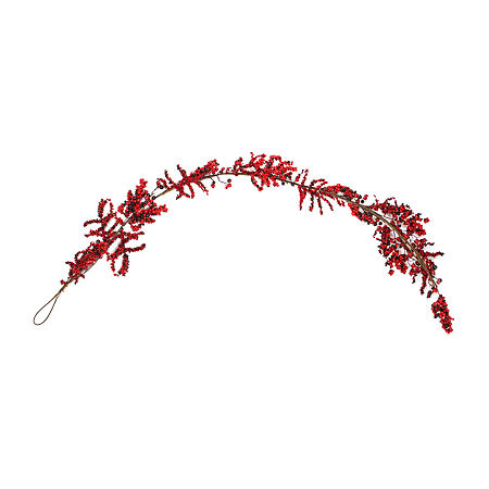 Click here for 6 x 8 Burgundy Red Berry Artificial Christmas Garl... prices