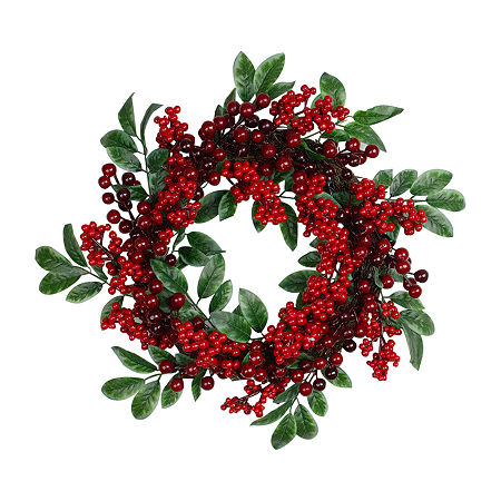 Click here for Red Berries and Two-Tone Green Leaves Artificial C... prices
