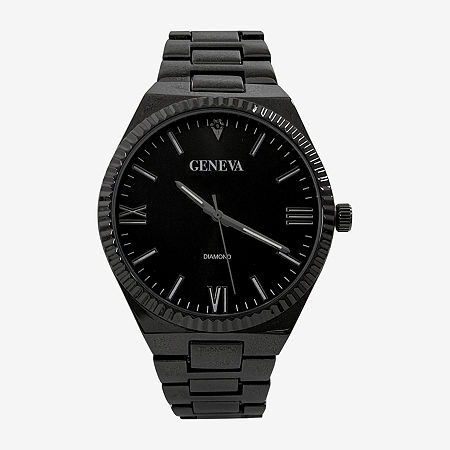 Click here for Geneva Mens Black Bracelet Watch Mac8169jc  One Si... prices