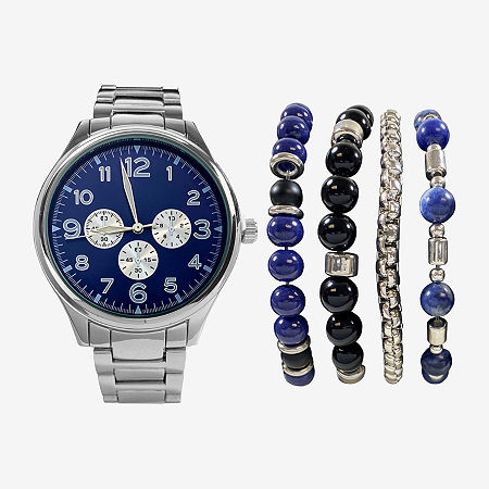 Click here for Mens Silver Tone 5-pc. Watch Boxed Set Mac7145jc... prices