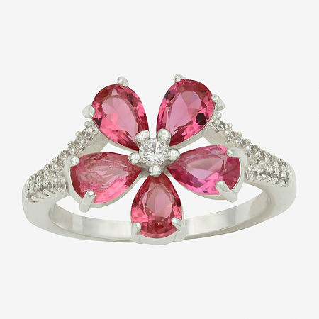 Click here for Sparkle Allure Womens Pink Crystal Pure Silver Ove... prices