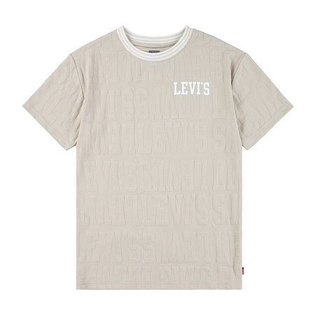 Click here for Levis Big Boys Branded Jacquard T-Shirt - Oatmeal prices