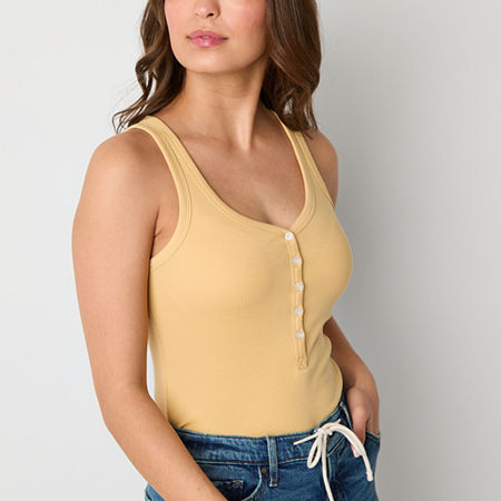 Click here for a.n.a Womens Tall Henley Neck Sleeveless Tank Top... prices