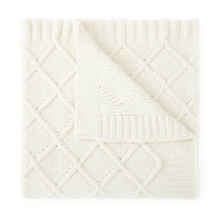 Click here for Linden Street Lattice Throw  One Size  Beige prices