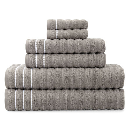 Click here for Home Expressions 6-pc. Ribbed Solid Bath Towel Set... prices