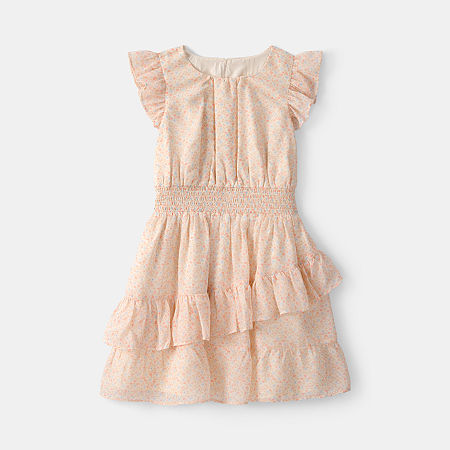 Click here for Carters Girls Short Sleeve Flutter A-Line Dress  6... prices