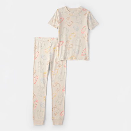 Click here for Carters Girls Round Neck Short Sleeve 2-pc. Pajama... prices