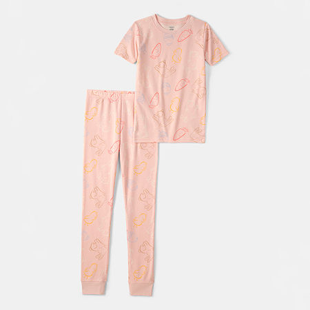 Click here for Carters Girls Round Neck Short Sleeve 2-pc. Pajama... prices