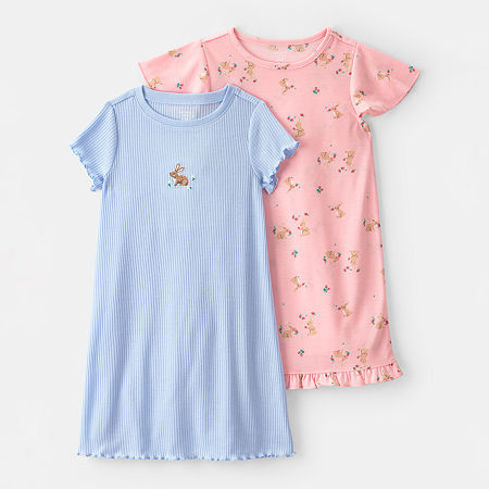 Click here for Carters Girls Round Neck Short Sleeve 2-pc. Nightg... prices