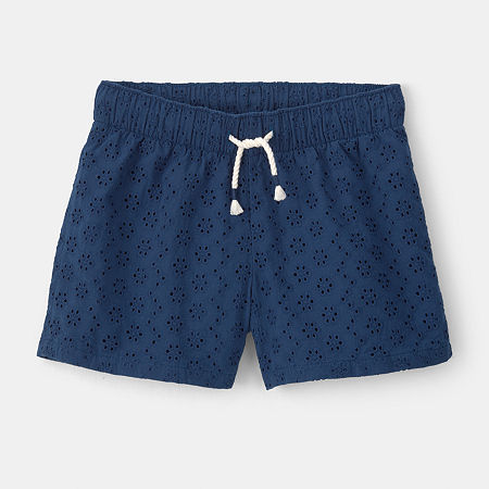 Click here for Carters Girls Mid Rise Pull-On Short  5  Blue prices