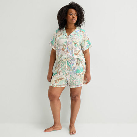 Click here for Liz Claiborne Womens Pajama Shorts  1x  White prices