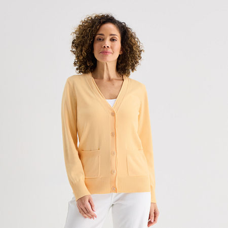 Click here for Liz Claiborne Womens V Neck Long Sleeve Button Car... prices