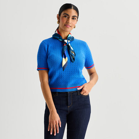 Click here for Mixit Diagonal Striped Square Scarf  One Size  Blu... prices