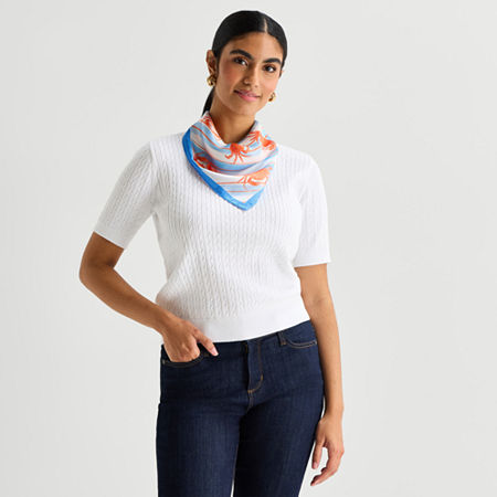 Click here for Mixit Crab Print Square Scarf  One Size  Blue prices