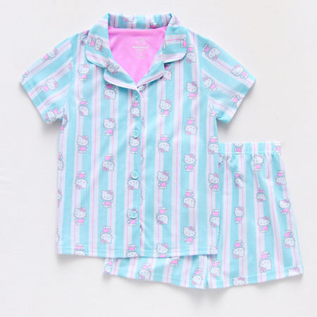 Click here for Little & Big Kid Girls Hello Kitty Crew Neck Short... prices