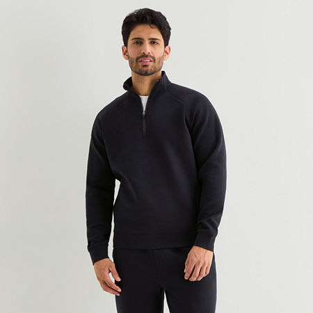 Click here for Xersion Mens Mock Neck Long Sleeve Quarter-Zip Pul... prices