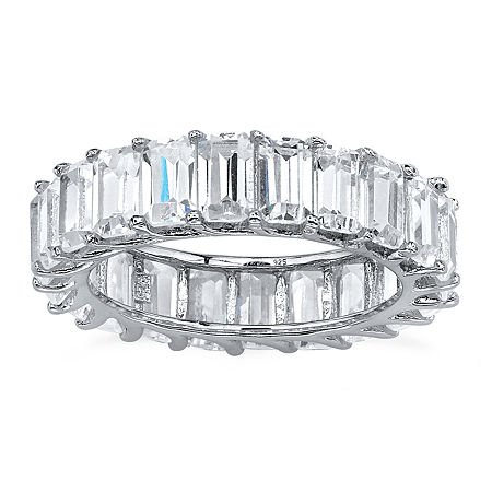 Click here for DiamonArt 5.5MM White Cubic Zirconia Platinum Over... prices