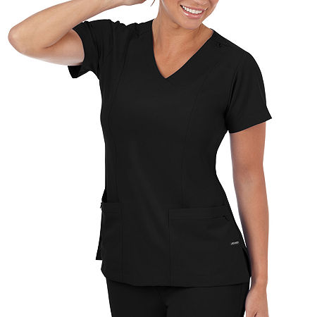 Click here for Jockey 2306 Womens V Neck Short Sleeve Stretch Fab... prices