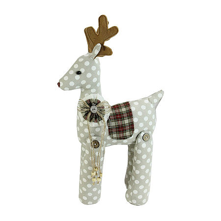 Click here for 20 White and Brown Polka Dot Reindeer Christmas Ta... prices