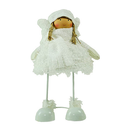Click here for 24 Snowy Woodlands Plush White Angel Bobble Girl C... prices