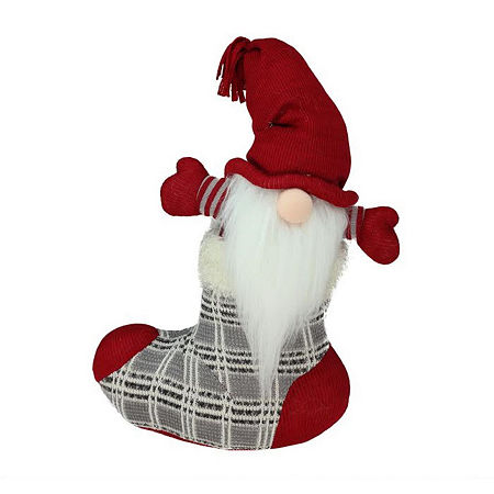 Click here for 14.5 Red and Gray Tristan Gnome Christmas Stocking... prices