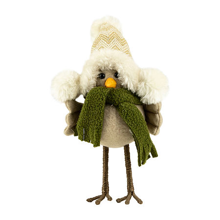 Click here for 9 Standing Bird in Winter Apparel Christmas Figure... prices