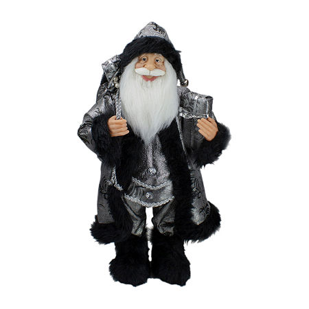 Click here for 24 Silver and Black Santa Claus with Gifts Christm... prices