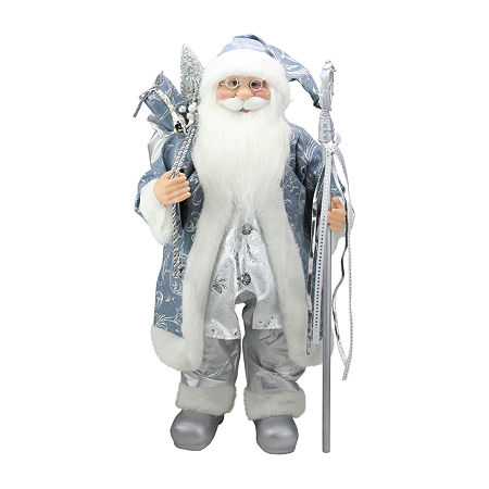 Click here for 24 Blue and Silver Ice Palace Santa Claus with Sta... prices