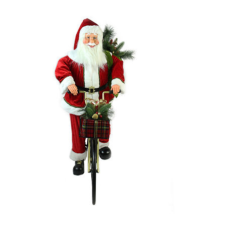 Click here for 42 Traditional Santa Claus Riding a Bicycle Commer... prices
