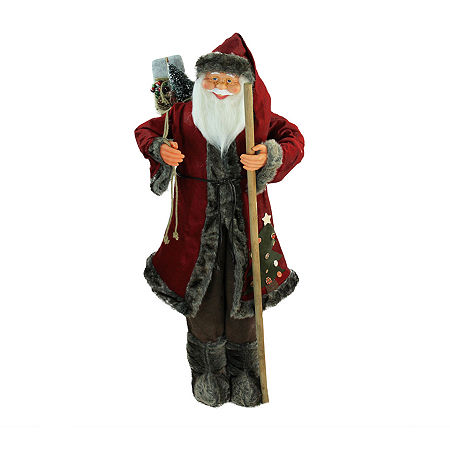 Click here for 48 Red and Brown Santa Claus with Walking Stick St... prices