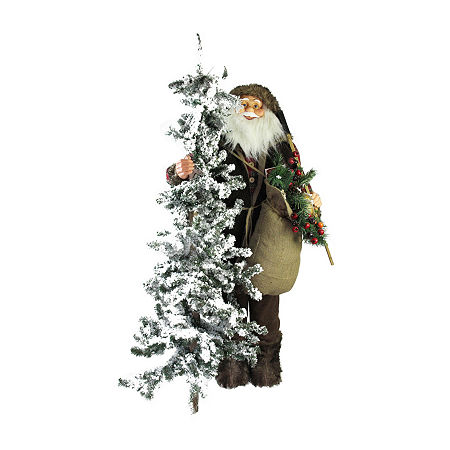 Click here for 48 Santa Claus with Artificial Flocked Alpine Tree... prices