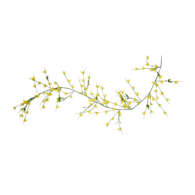 5' x 2'' Green and Yellow Artificial Spring Floral Garland - Unlit ...