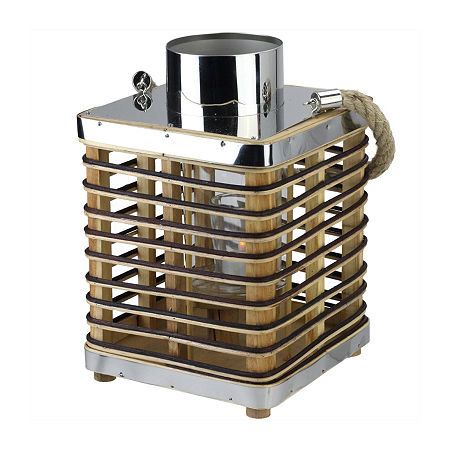 Click here for 11.25 Rustic Chic Rectangular Rattan Candle Holder... prices