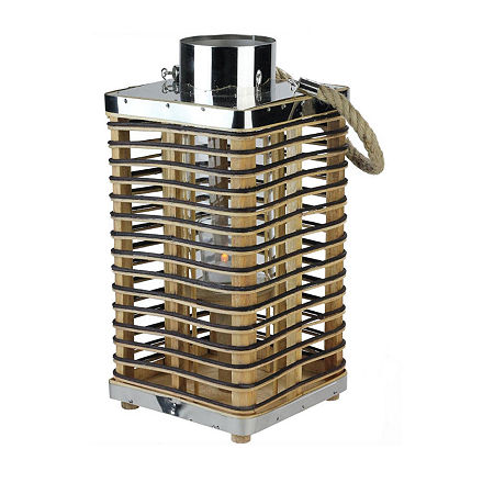 Click here for 15.5 Rustic Chic Rectangular Rattan Candle Holder... prices