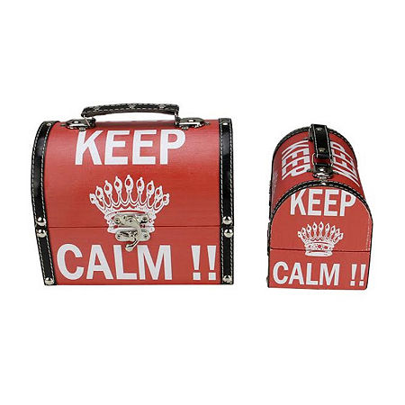 Click here for Set of 2 Red and White Keep Calm!! Decorative Wood... prices
